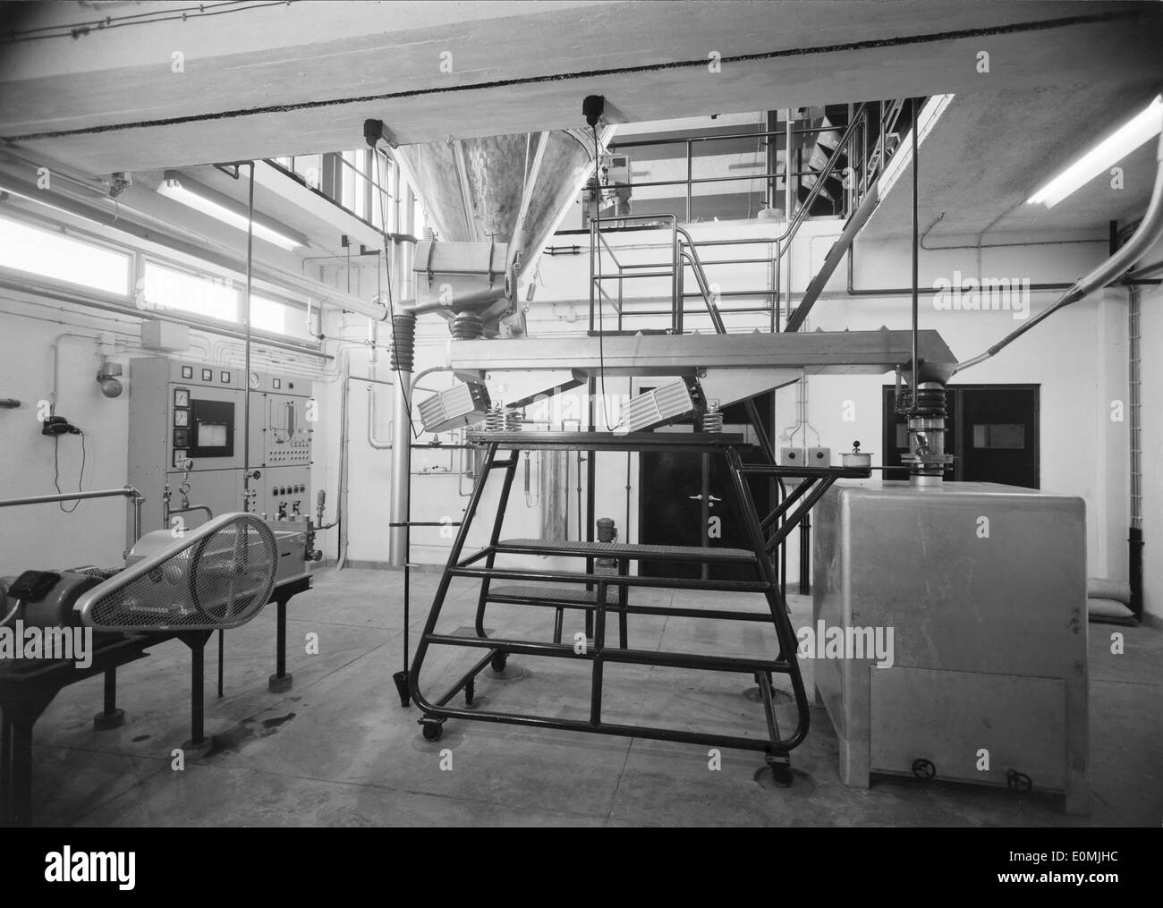 Processing factory coffee Black and White Stock Photos & Images - Alamy