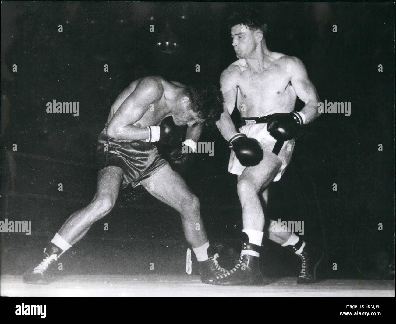 Sep. 09, 1955 - PIERRE LANGLOIS WINNER ON POINTS VERSUS GINO ROSSI ...