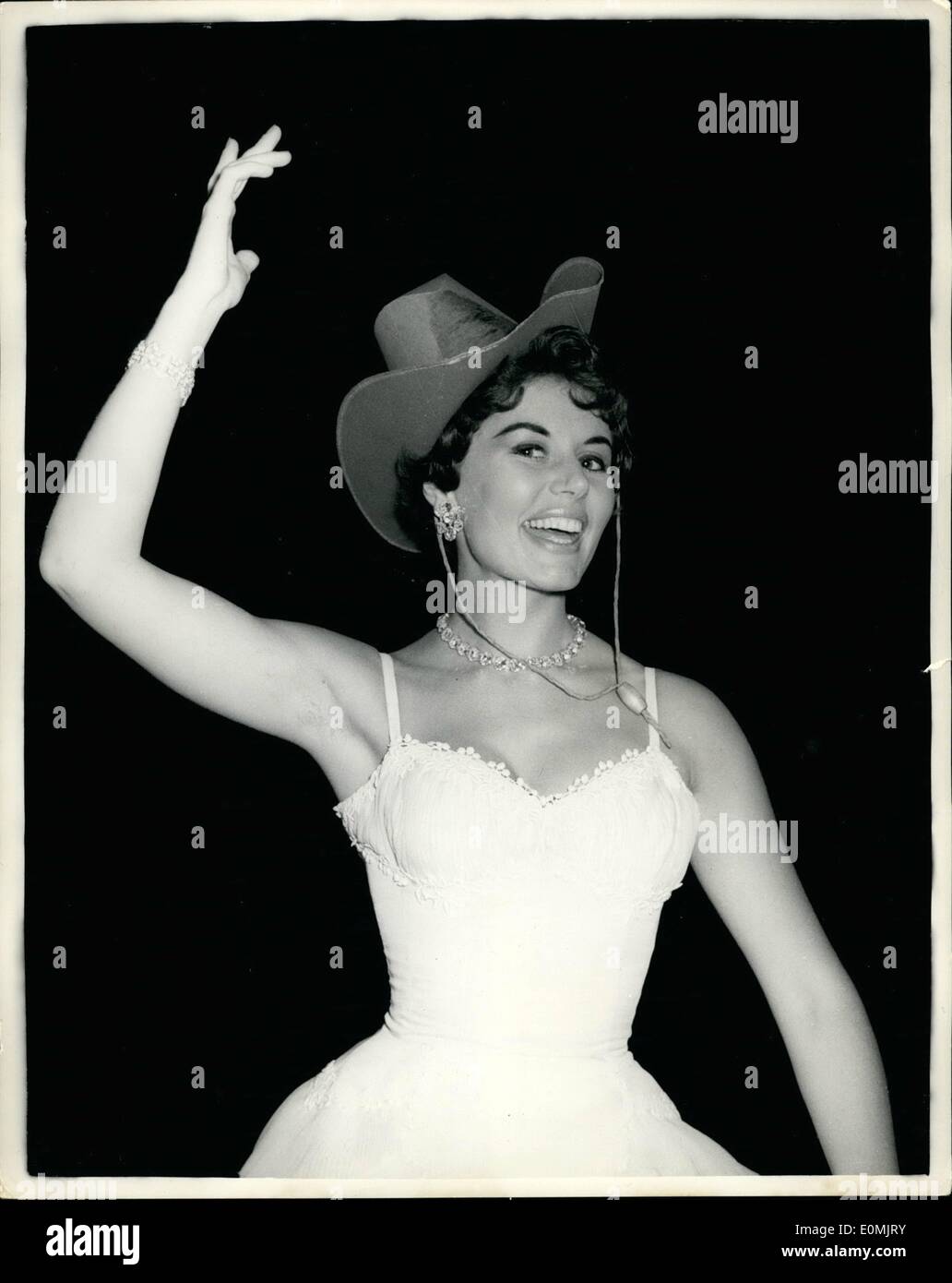 Sep. 09, 1955 - Burcce Gayson at the ''Kentucky''Ball..hoto SHows ...