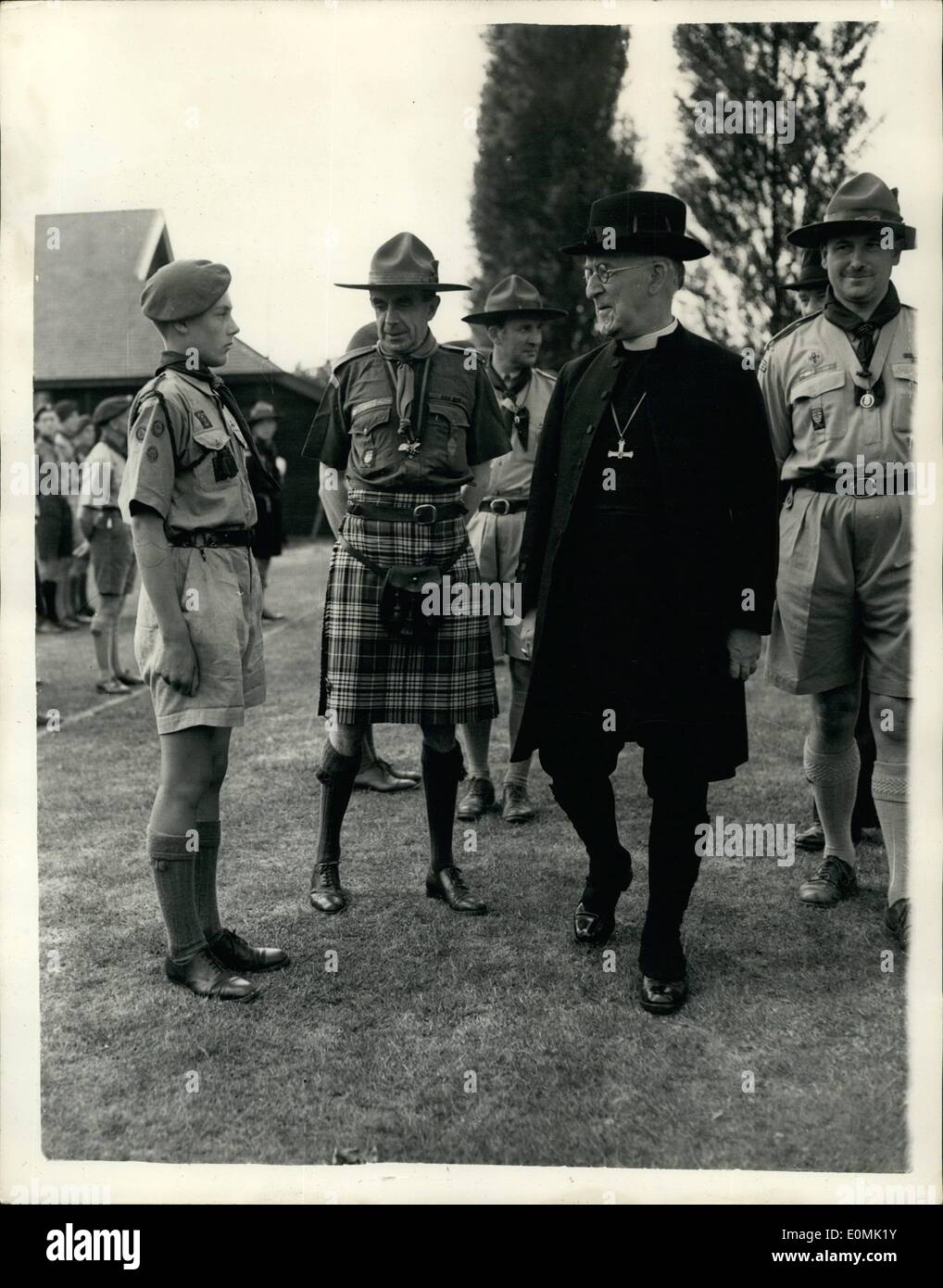 Jul. 07, 1955 - Boy Scouts' International Patrol Camp Opens. Archbishop ...