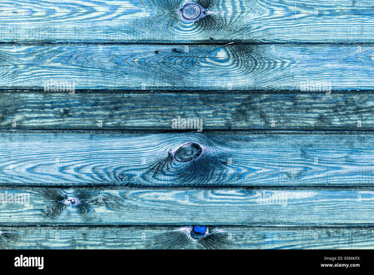 The blue wood texture with natural patterns Stock Photo - Alamy