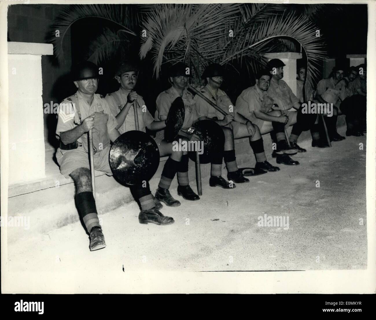 Oct. 10, 1955 - Cyprus police rest after patrol against terrorists ...