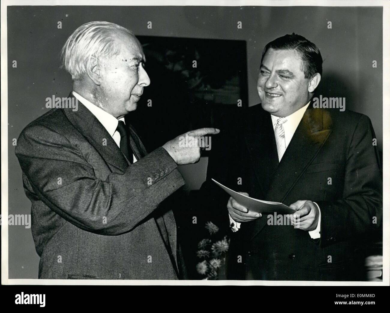 Oct. 21, 1955 - Franz Josef Strauss on Friday received his appointment ...