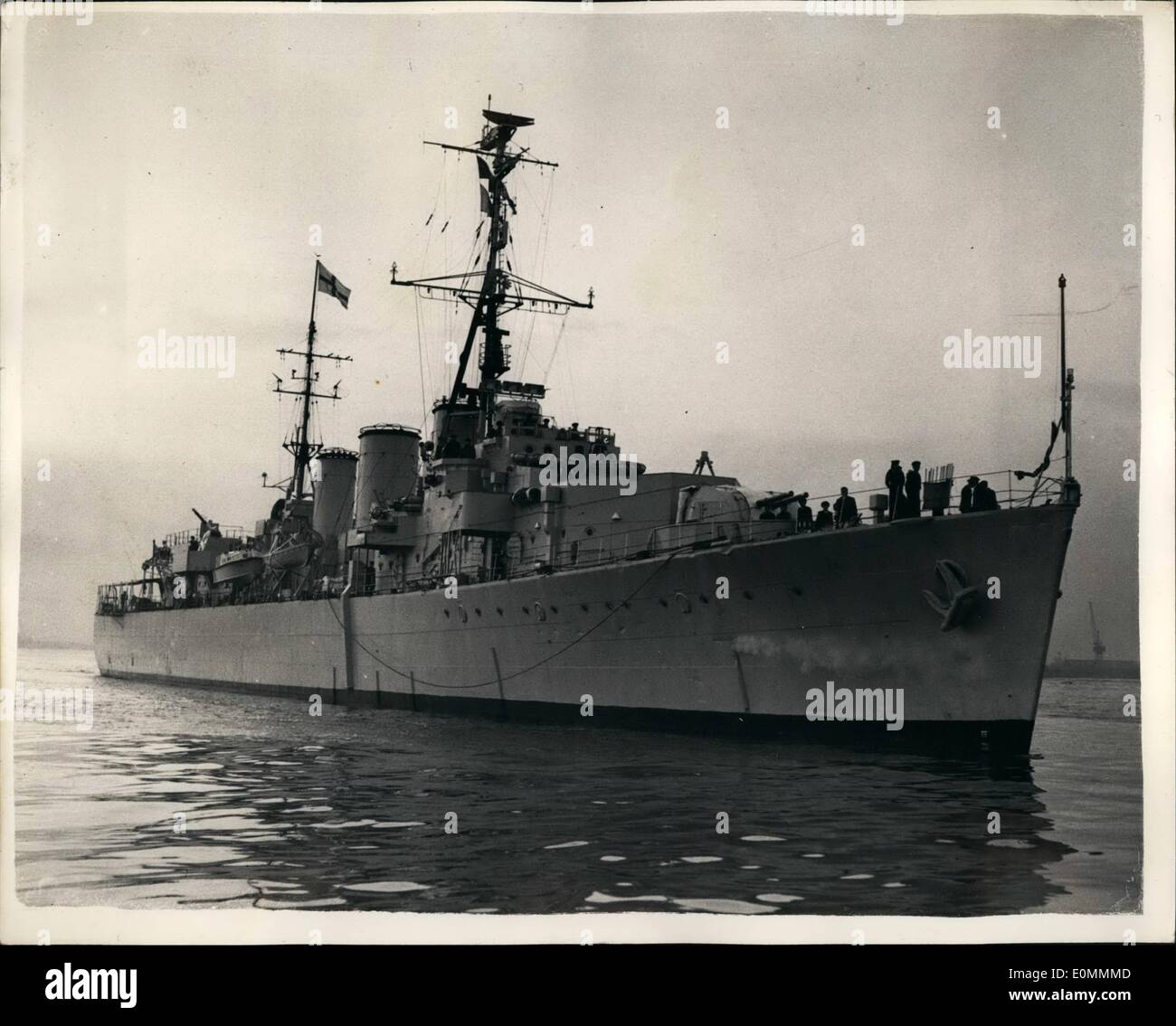 Dec. 12, 1955 - H.M.S. Apollo On Visit To London. H.M.S. Apollo arrived ...