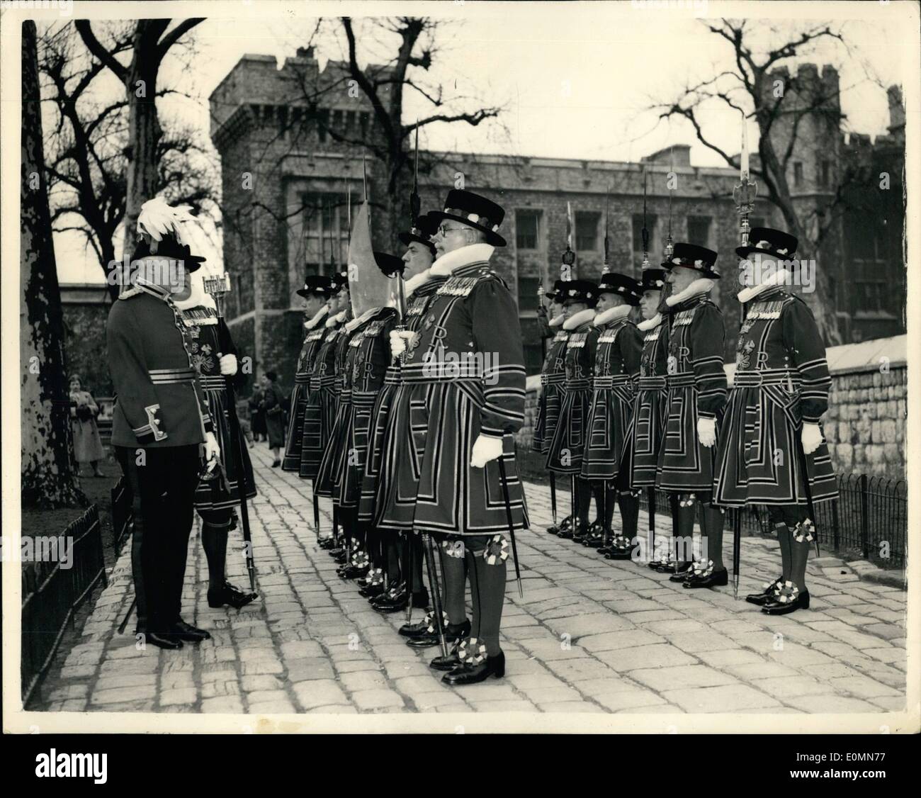 Mar. 03, 1956 - Easter Day services at the tower of London. on way to ...