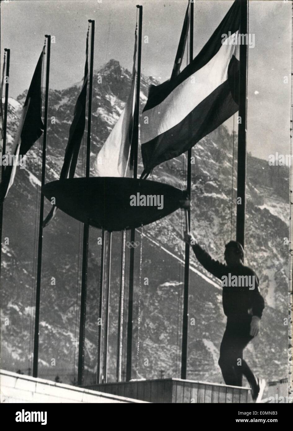 1956 winter olympic games cortina hi-res stock photography and images ...