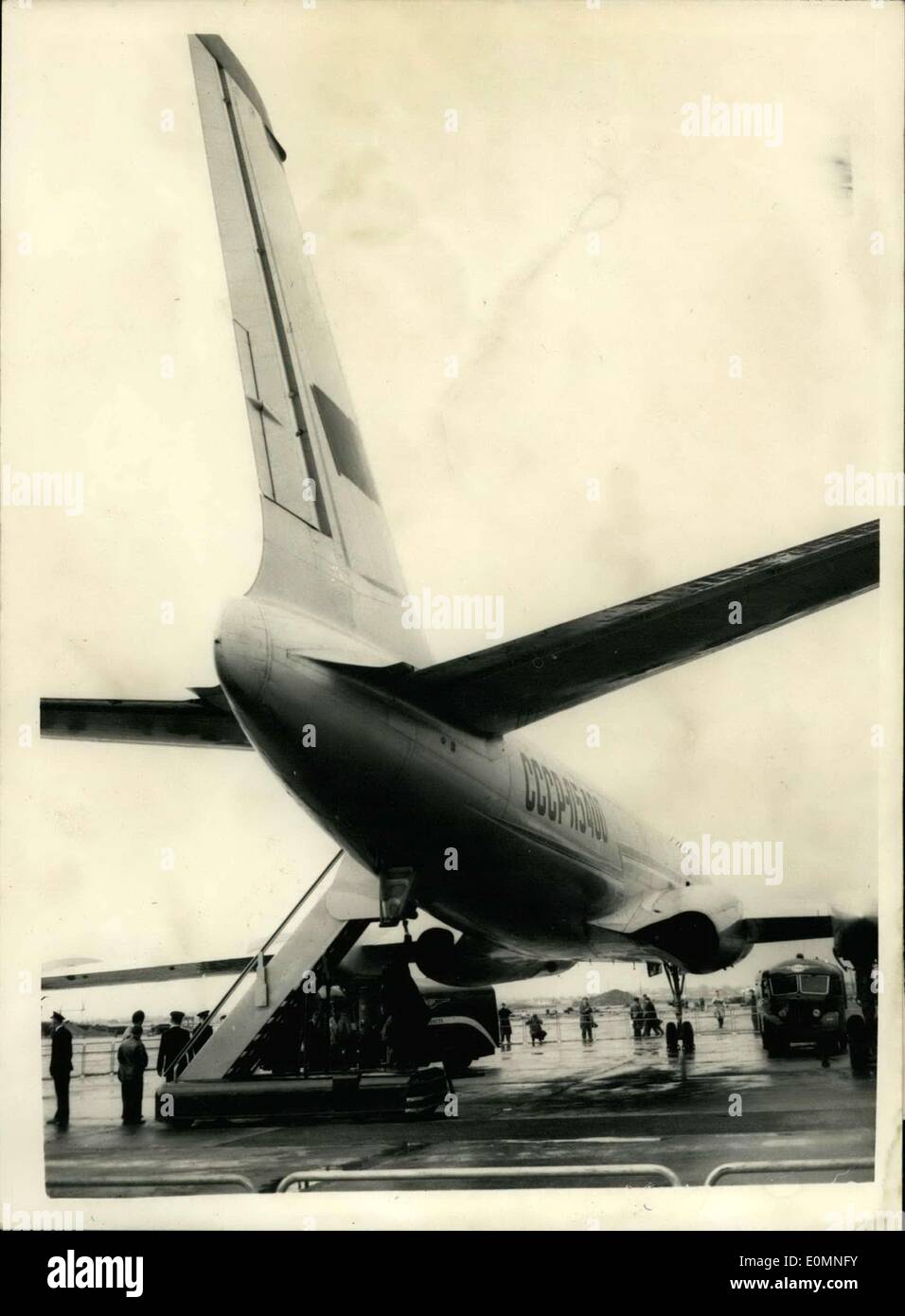 Mar. 22, 1956 - Soviet Set Police Chief Arrives In New Type Russian Jet ...