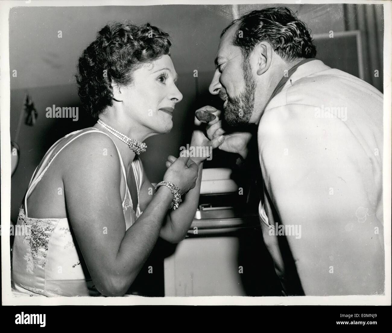 Jan. 01, 1956 - Phyllis Craddock proves she makes a good cook.: well ...