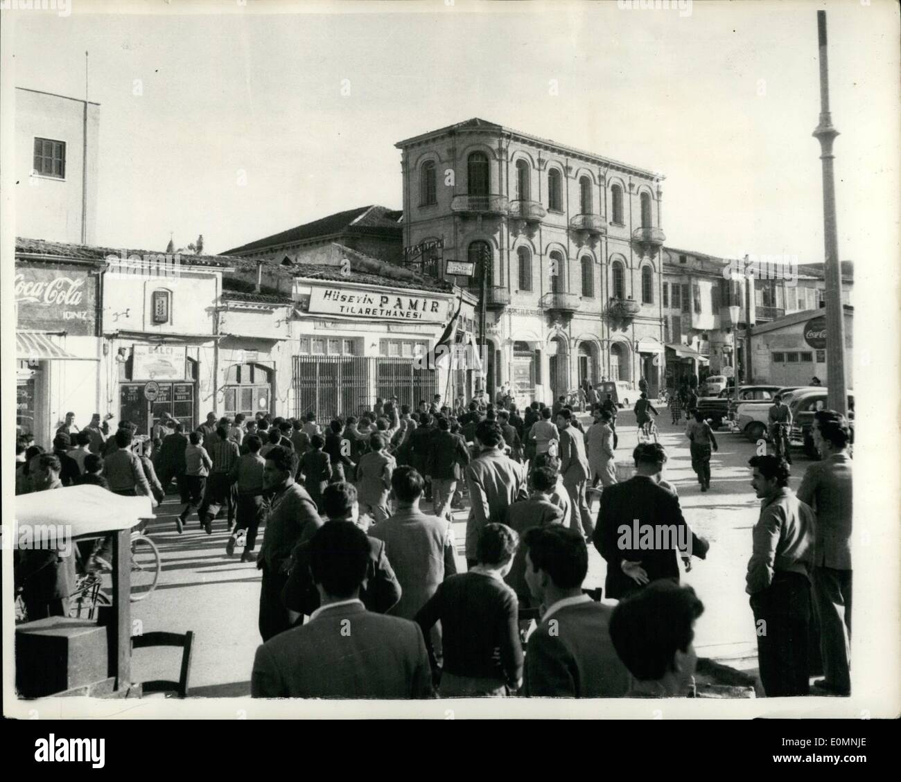 Jan. 01, 1956 - Turks in Cyprus hold Protest Demonstration in Nicosia ...