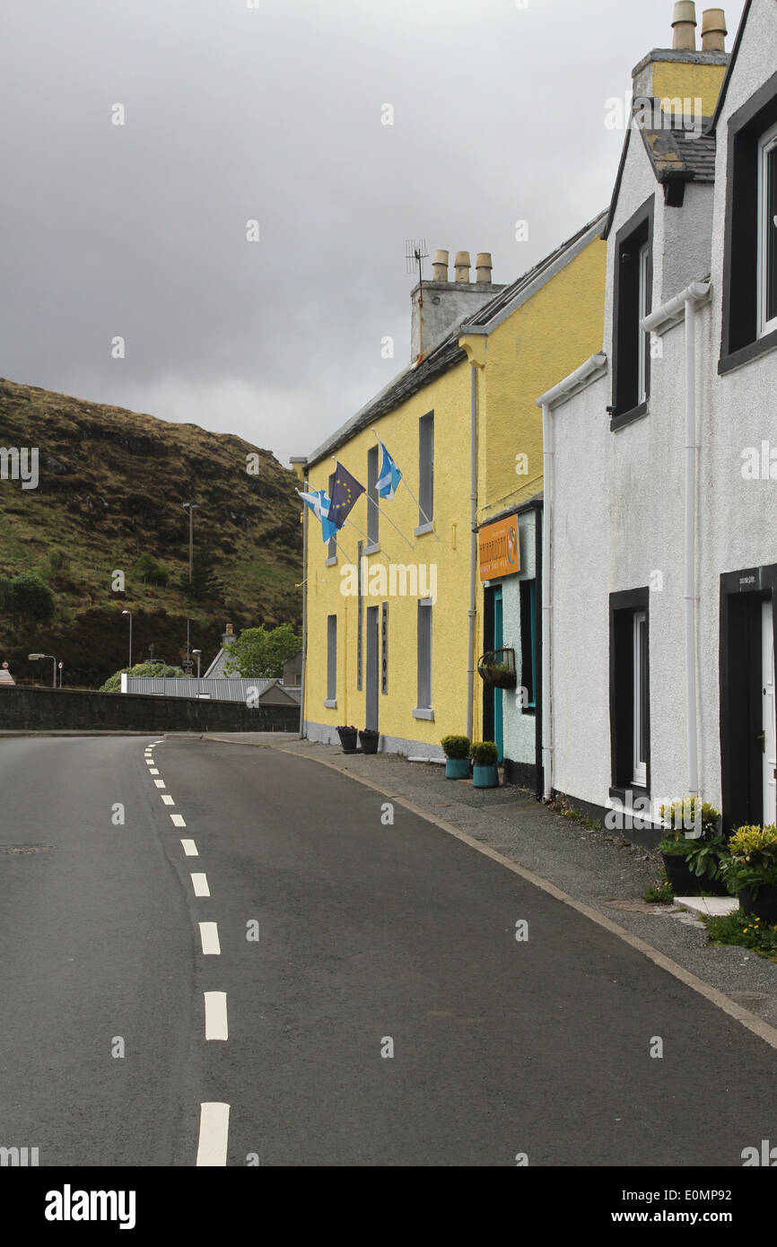 The exterior of the Backpackers Tarbert Isle of Harris Scotland May ...