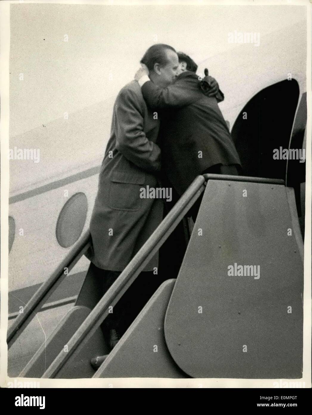 Apr. 07, 1956 - Mr. Malenkov leaves for Home: Mr Georgi Malenkov, the ...
