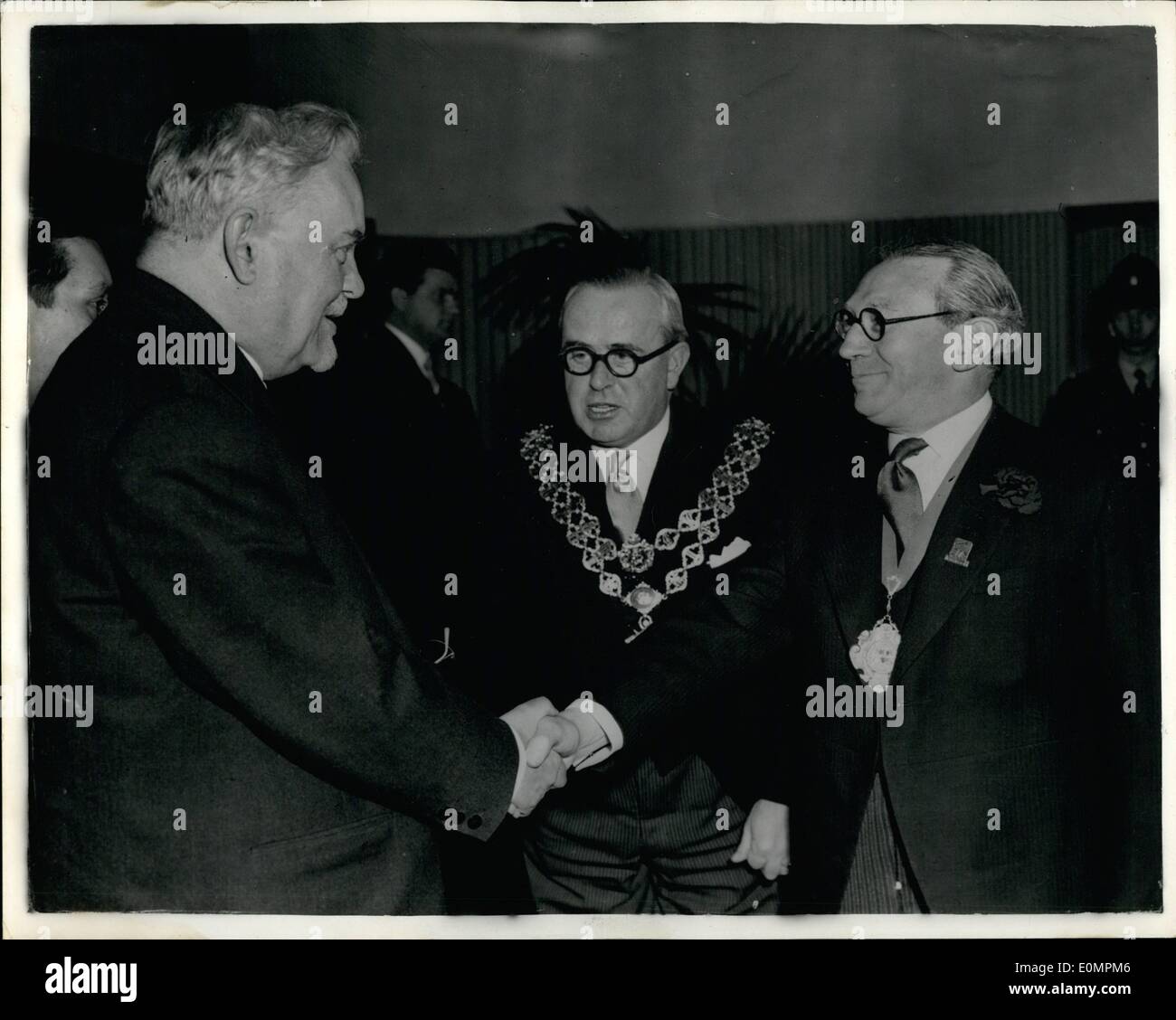 Apr. 23, 1956 - 23-4-56 Bulganin and Kruschev visit the British ...
