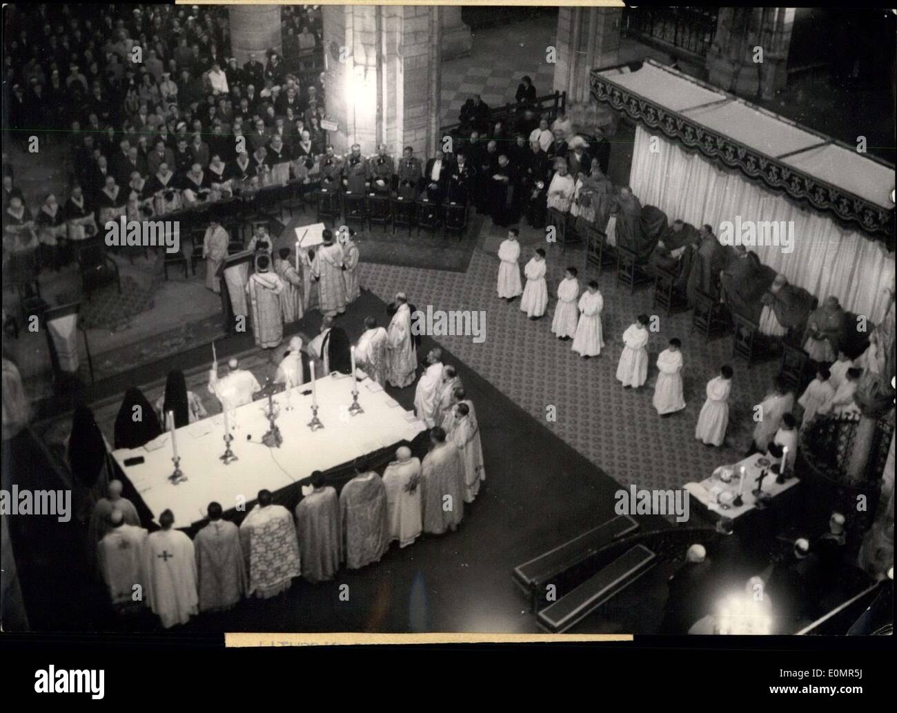 May 16, 1956 - Byzantine Liturgy Being Given at the Notre Dame de Paris ...