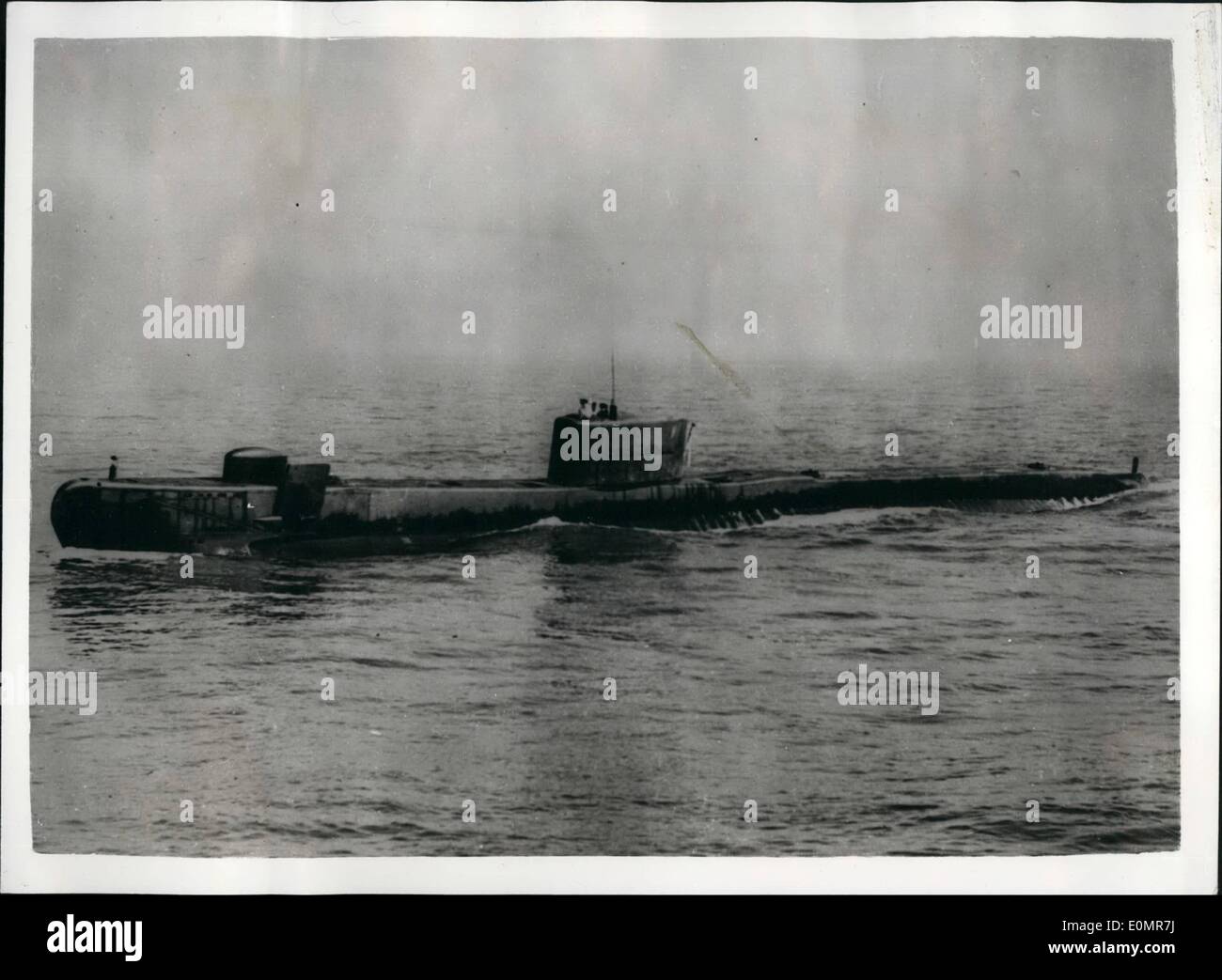 May 05, 1956 - Submarine H.M.S. Explorer: This is the first photograph ...