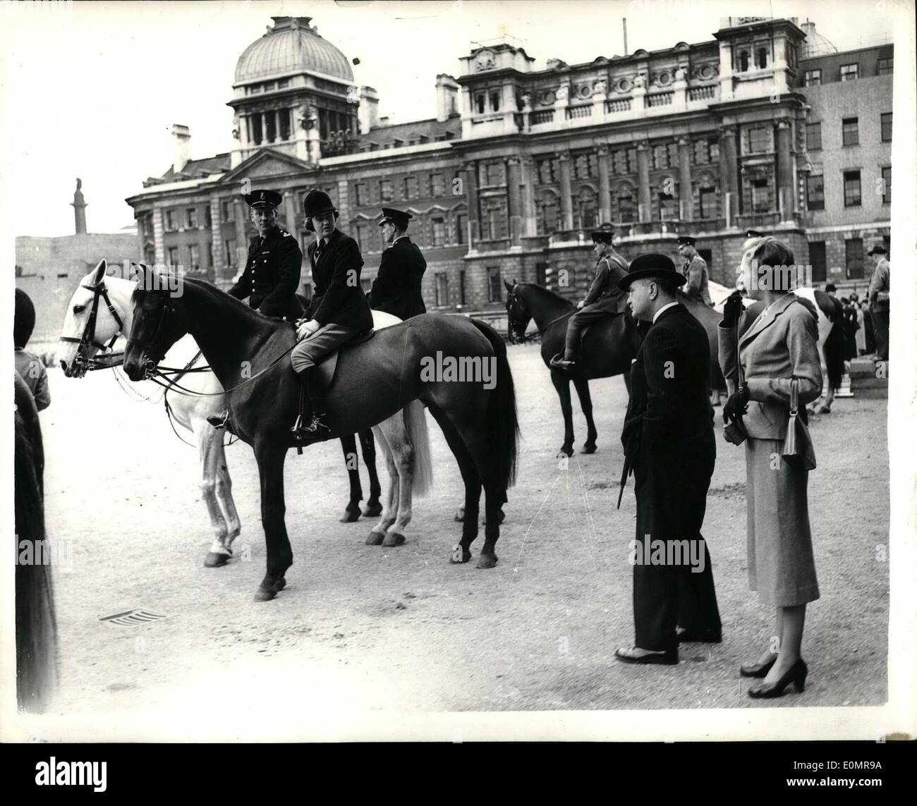 May 05, 1956 - 5-5-56 She stands in for the Queen. Photo Shows ...