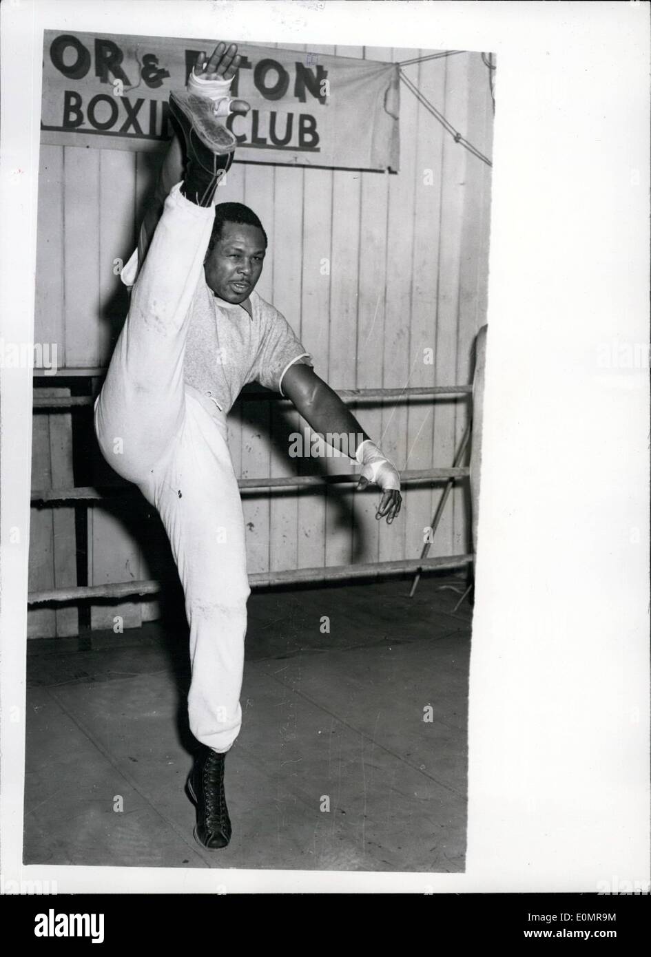 May 05, 1956 - Archie Moore Goes Into Training At Windsor No Doubt how ...