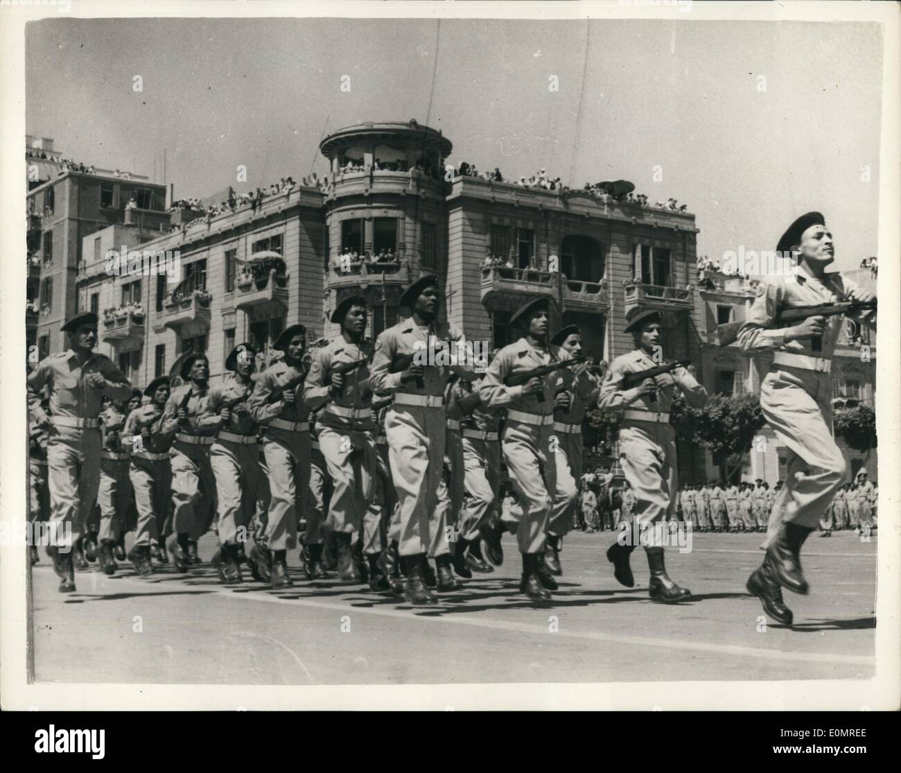 Jun. 06, 1956 - Military Parade In Cairo To Celebrate Evacuaction ...
