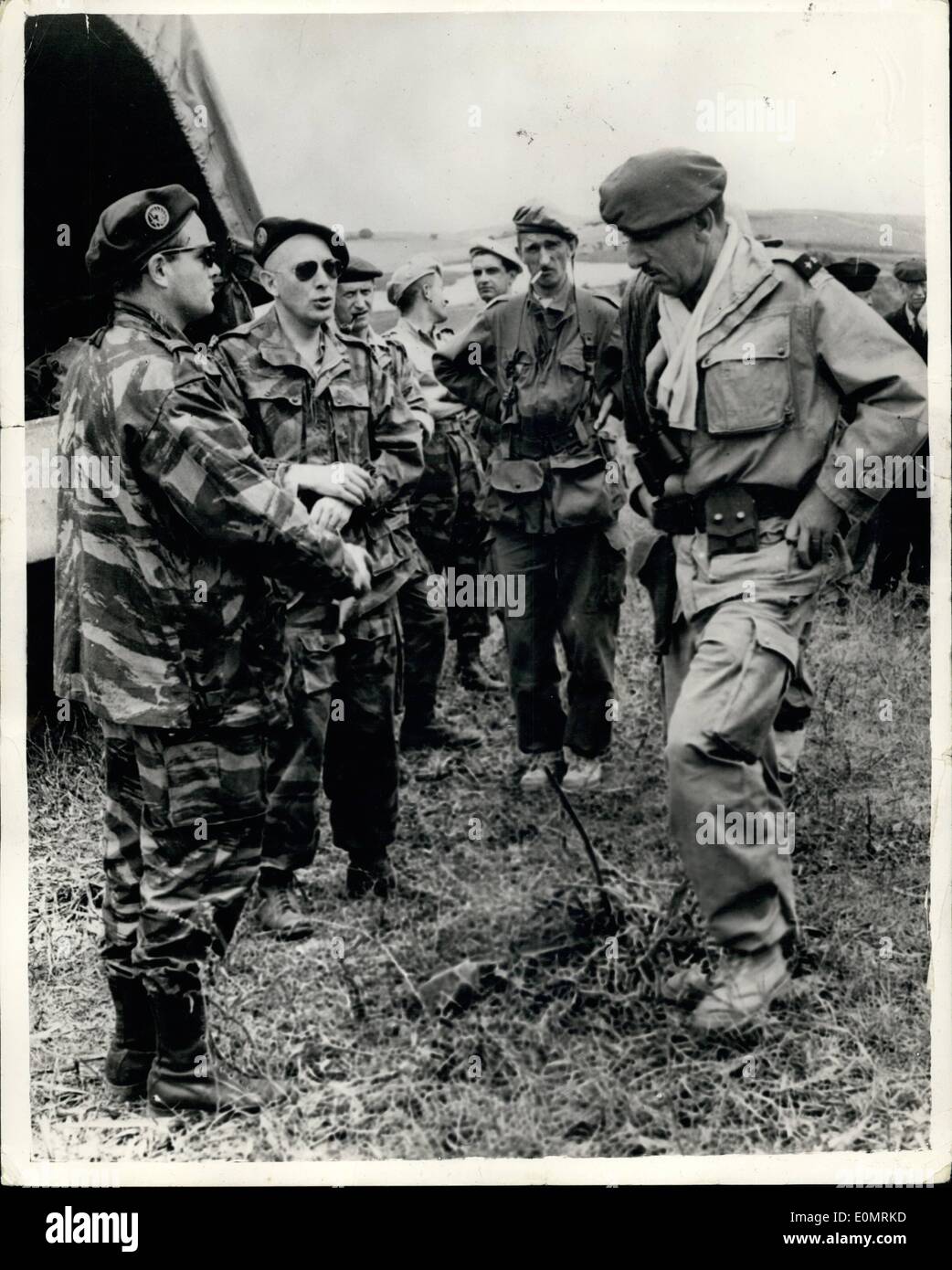 May 05, 1956 - French Forces 'clean- up' after Palestro ambush.Trouble ...