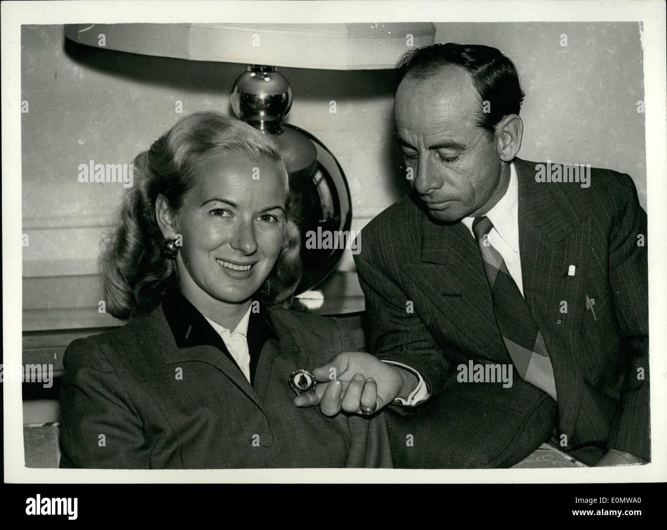Sep. 09, 1956 - World Champion Jockey Johnny Longden arrives in Britain ...