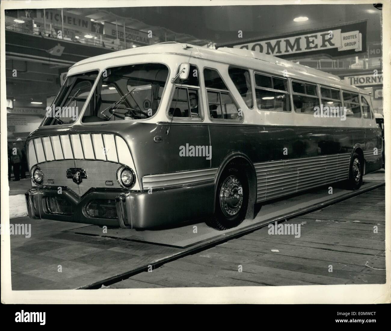 Sep. 09, 1956 - Preparing For Commercial Motor Show. Photo shows Seen ...