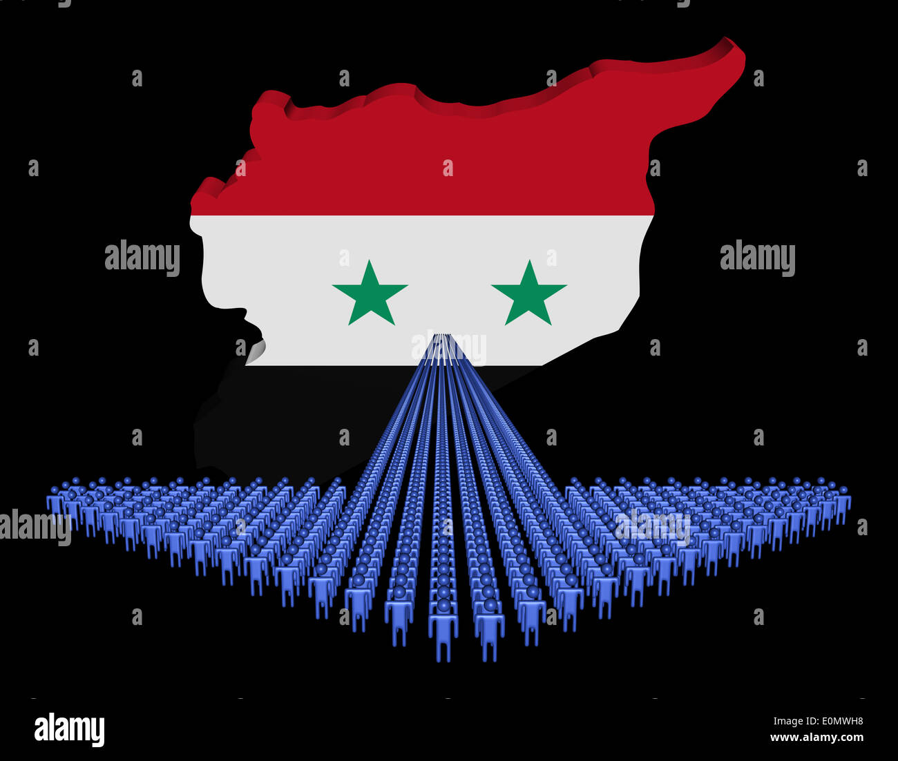 Population map of syria hi-res stock photography and images - Alamy