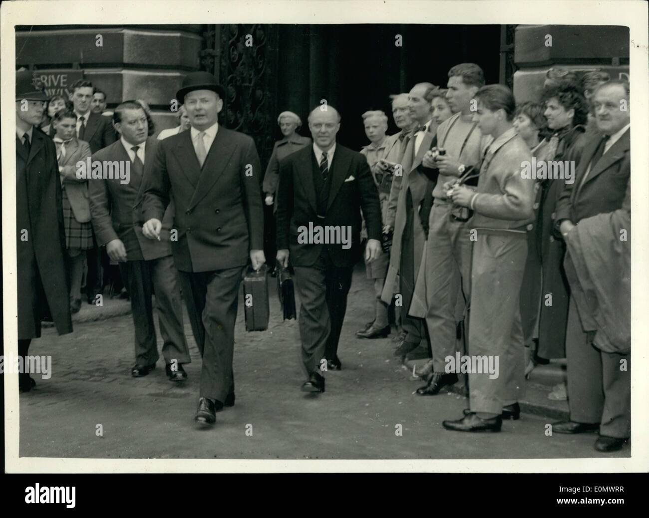Jul. 07, 1956 - Downing Street Meeting On The Suez Canal Situation ...