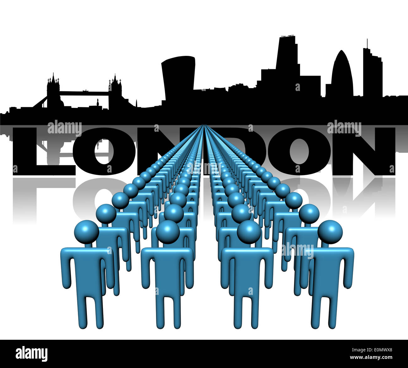 Queue tower of london Cut Out Stock Images & Pictures - Alamy