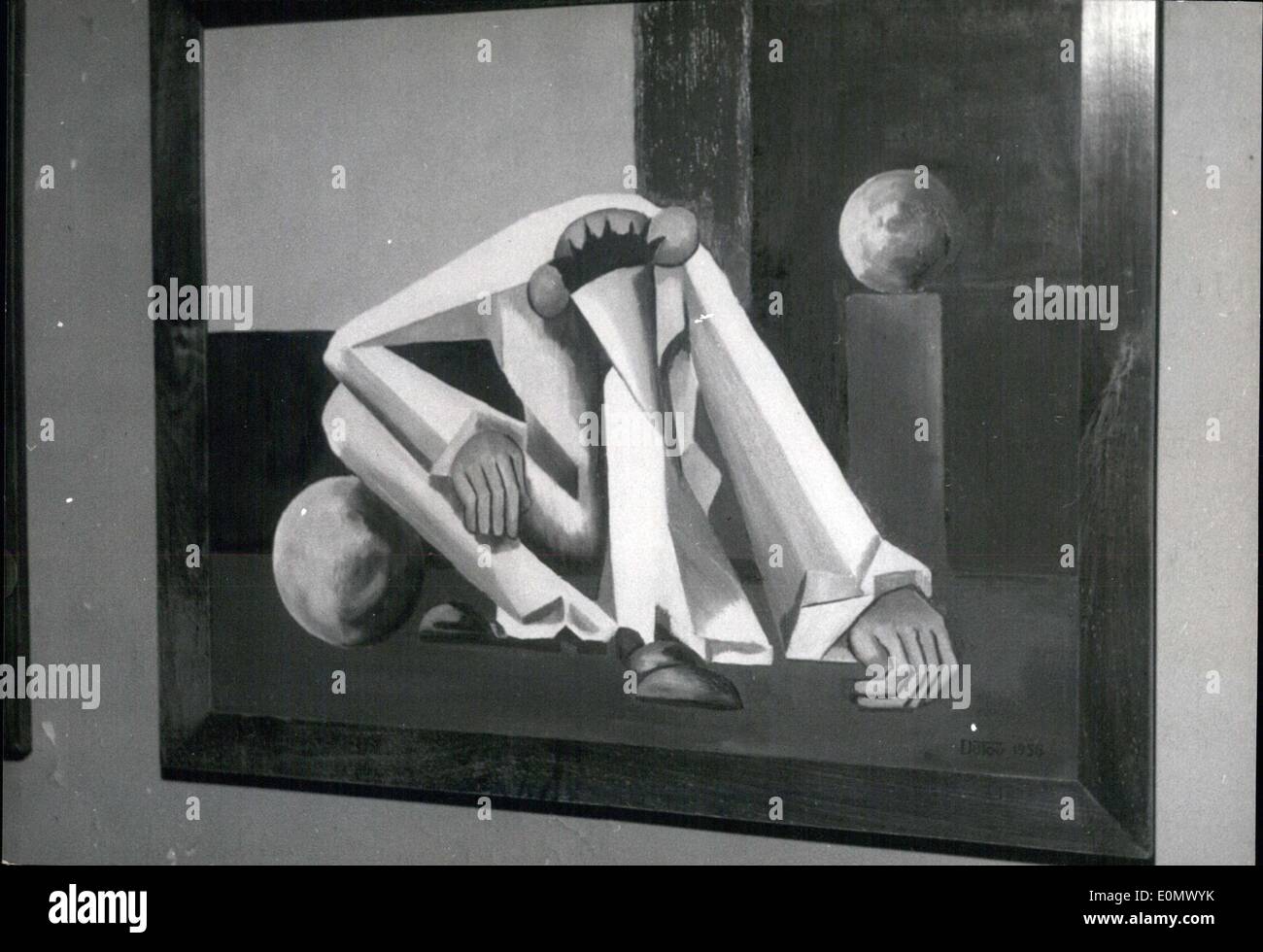 Oct. 08, 1956 - Modern Art Museum display of Jean Tutou & Sarthe Stock ...