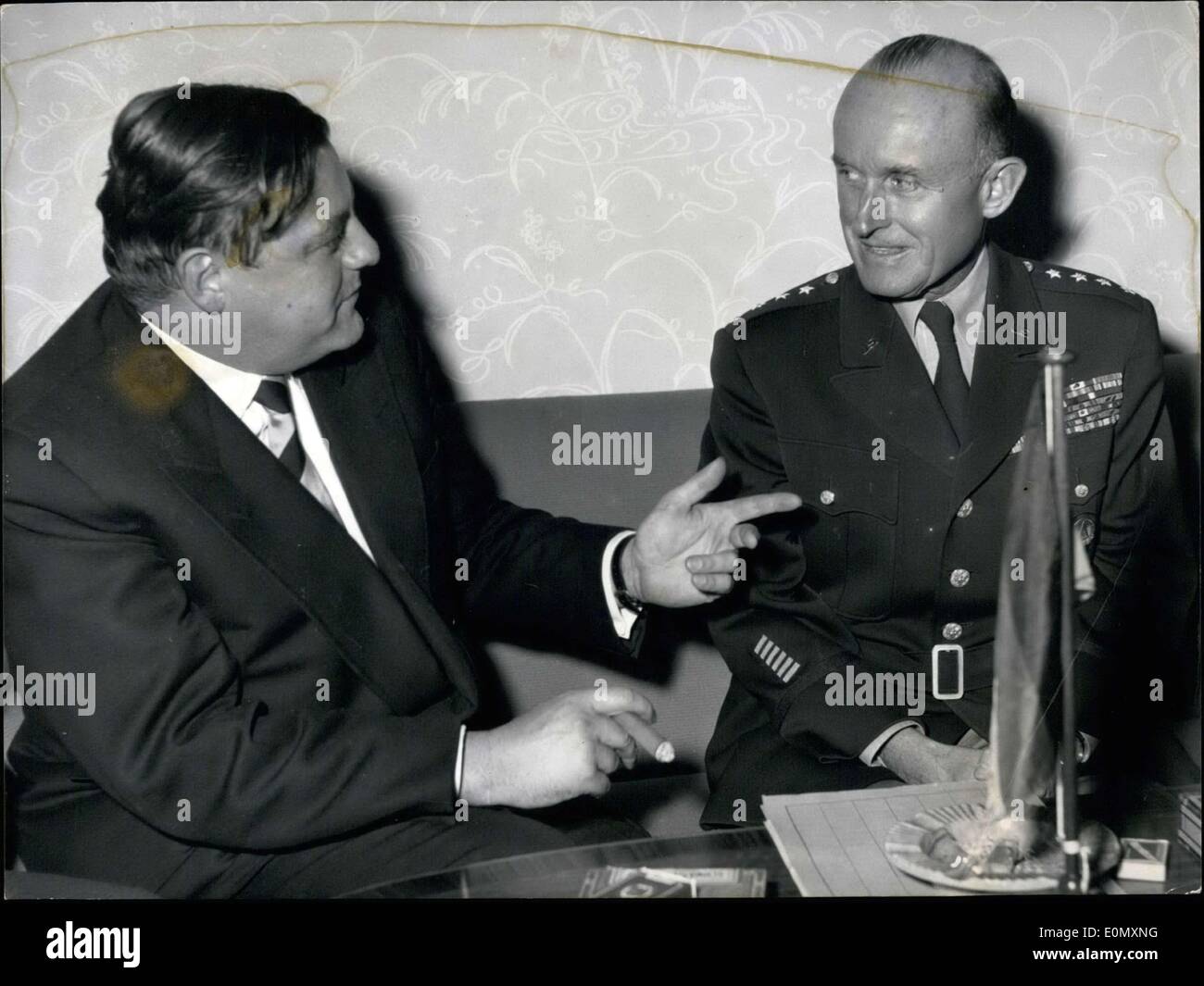 Oct. 30, 1956 - Departing Supreme Commander of NATO, General Gr?nther ...