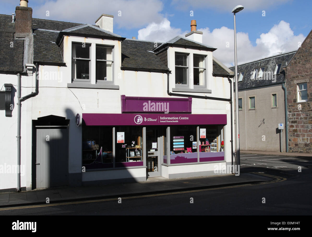 Exterior of Stornoway Tourist Office Isle of Lewis Scotland May 2014 ...