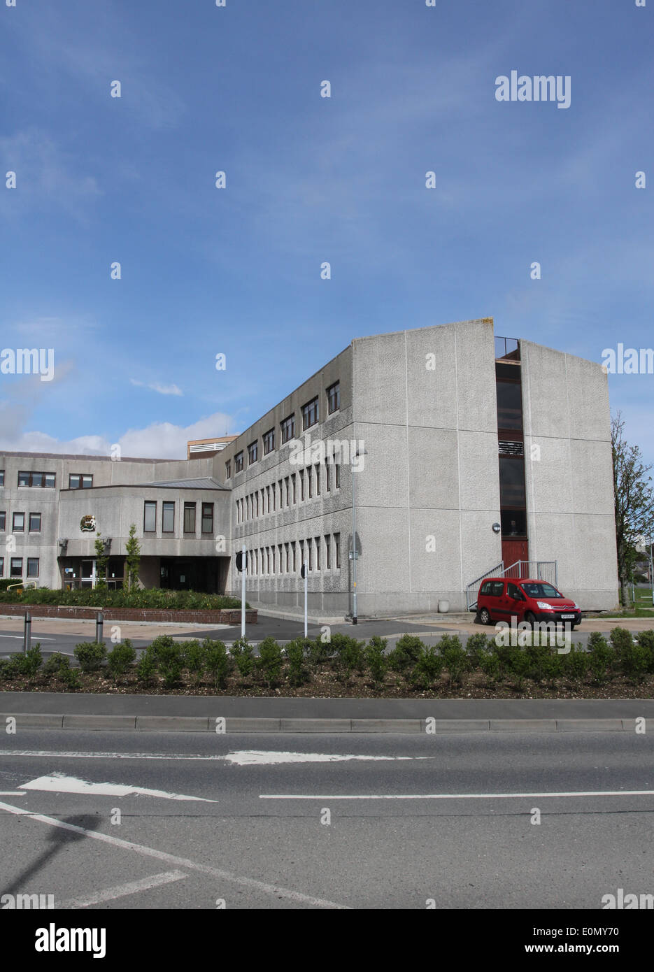 Exterior Western Isles council building Stornoway Isle of Lewis ...