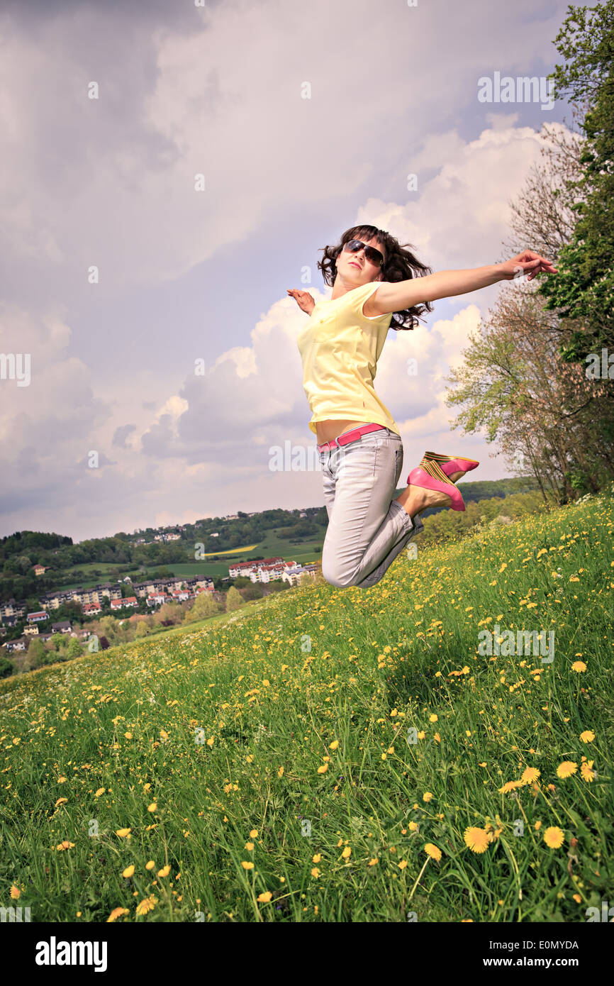 Woman in landscape hi-res stock photography and images - Alamy