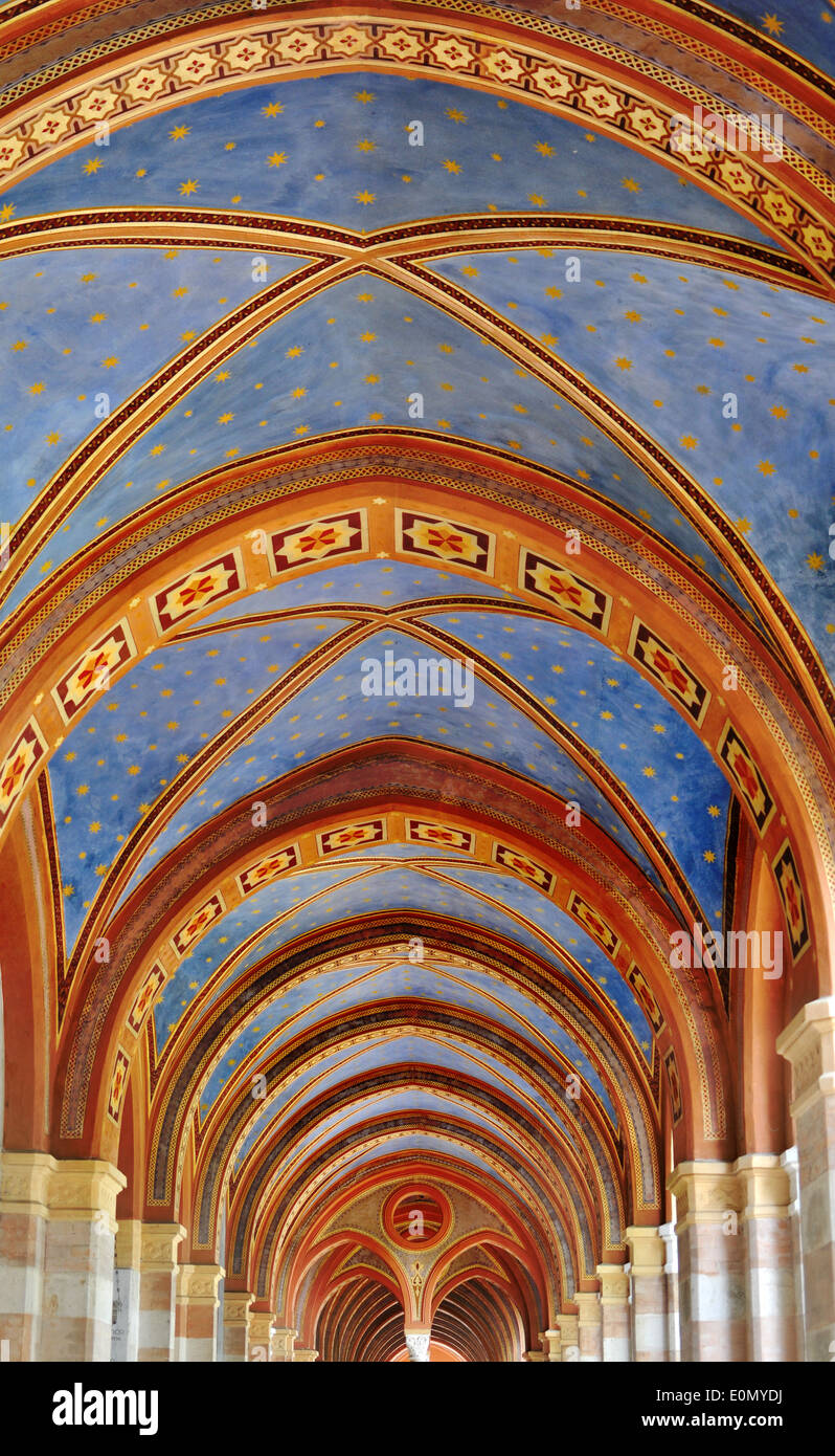 archway church ceiling painted with stars Stock Photo - Alamy