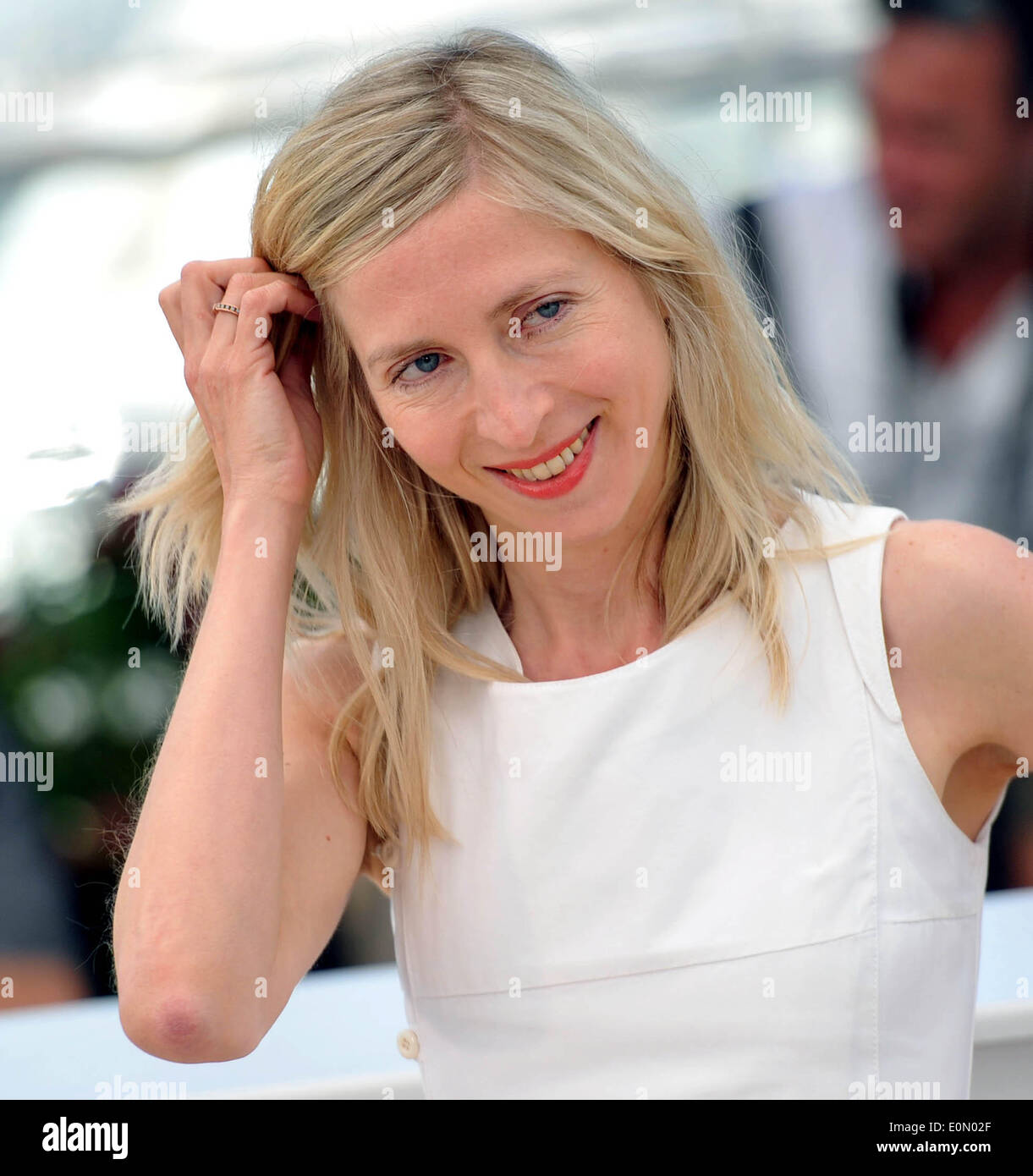 Cannes, France. 16th May, 2014. Director Jessica Hausner poses during a ...