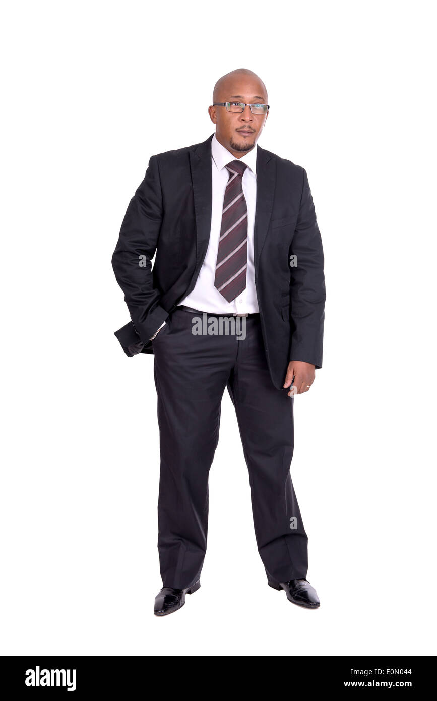 Black businessman in face Cut Out Stock Images & Pictures - Alamy