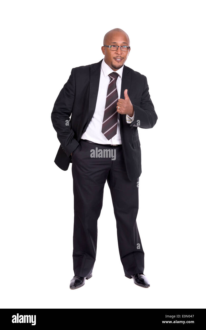 Black businessman in face Cut Out Stock Images & Pictures - Alamy