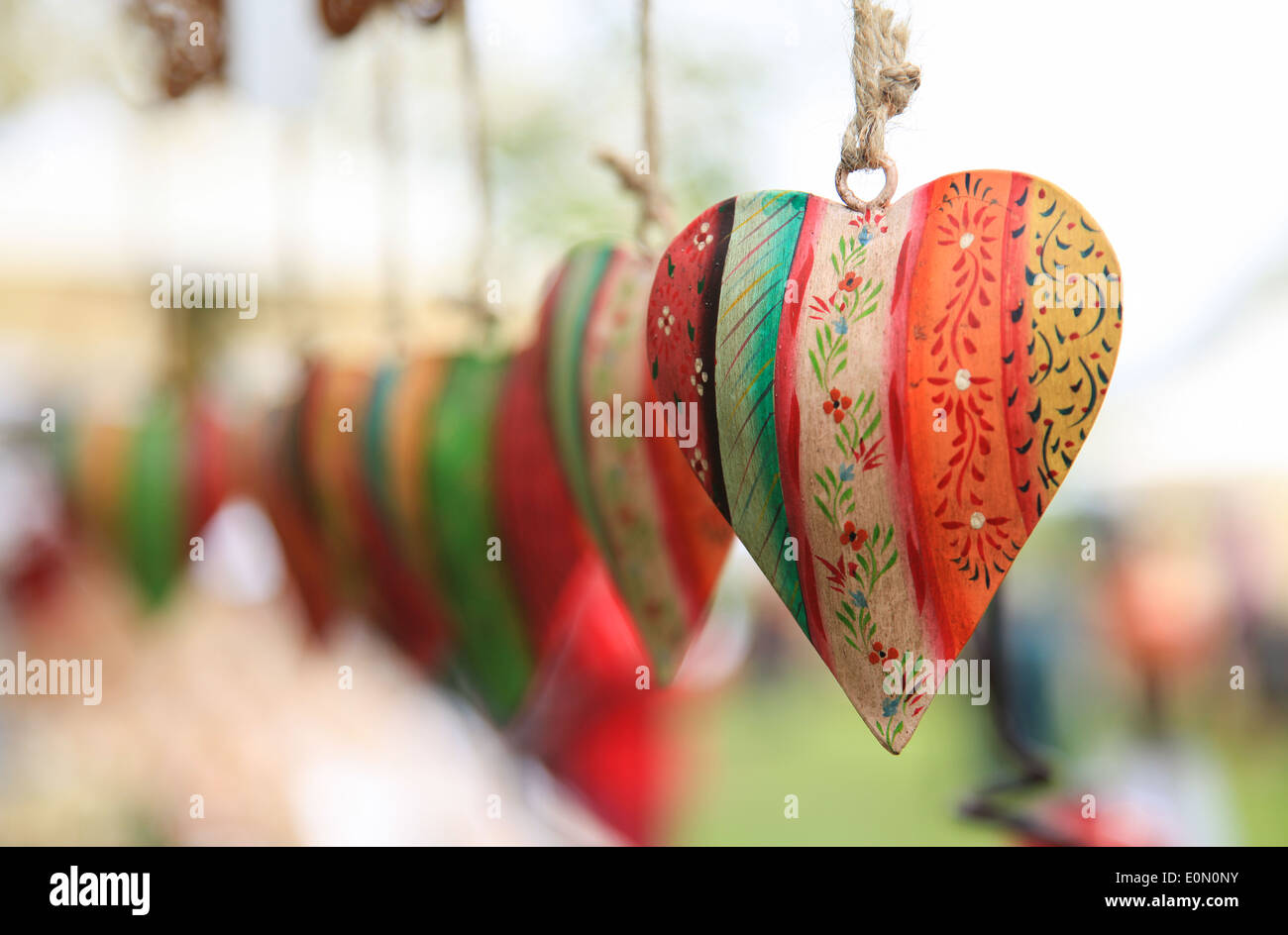 Hearts on a string hi-res stock photography and images - Alamy