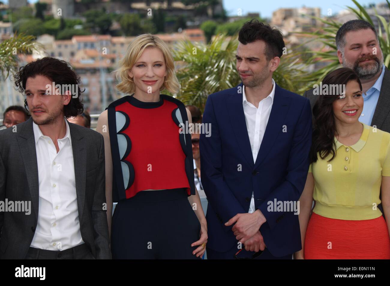 Cannes, France, 16th May, 2014. Actors Kit Harington (L-R), Cate ...