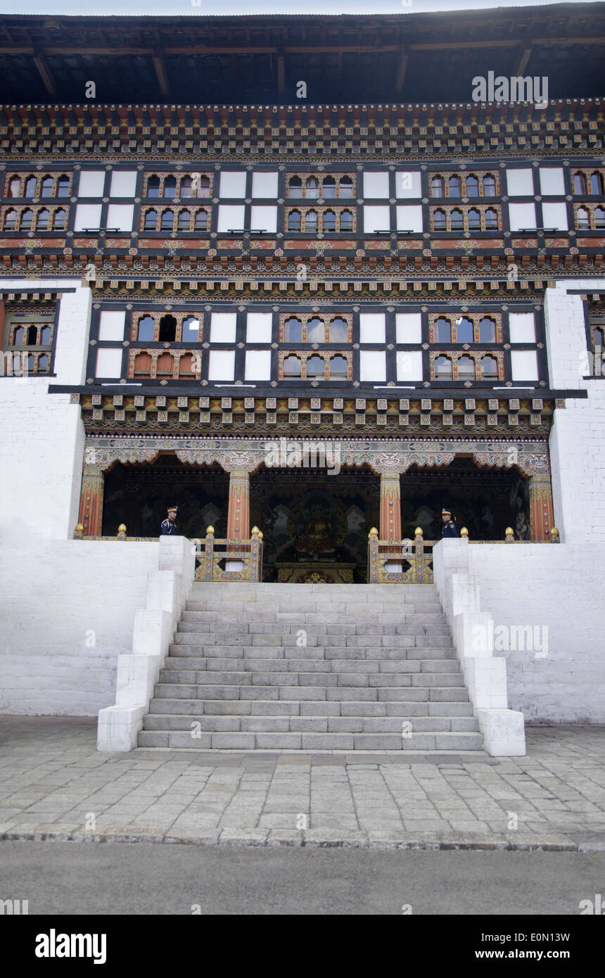 View of the King's Palace. Known as Dechencholing Palace. Thimphu ...