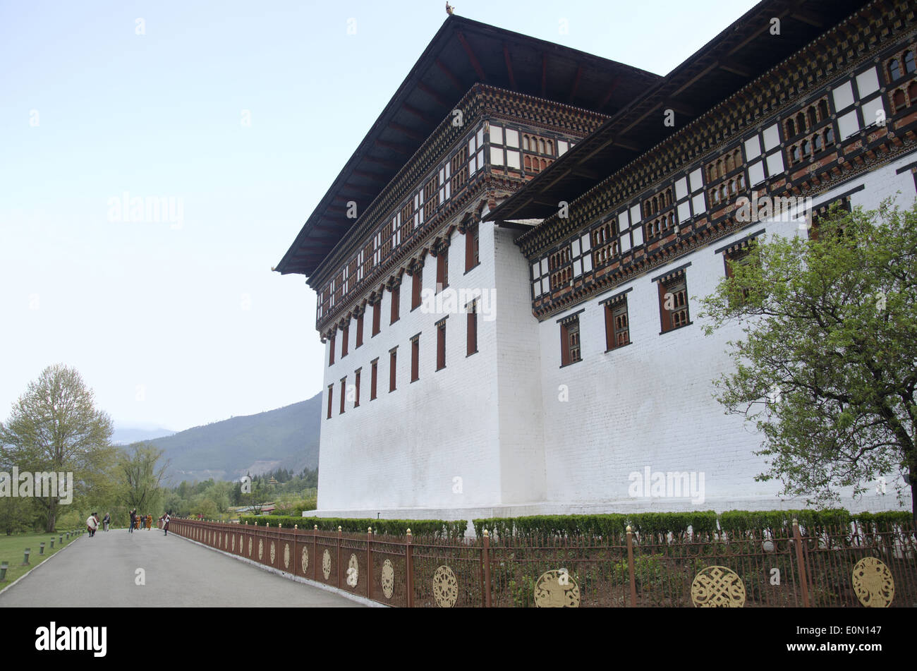 Dechencholing Palace, King's Palace, Thimphu, Bhutan Stock Photo - Alamy