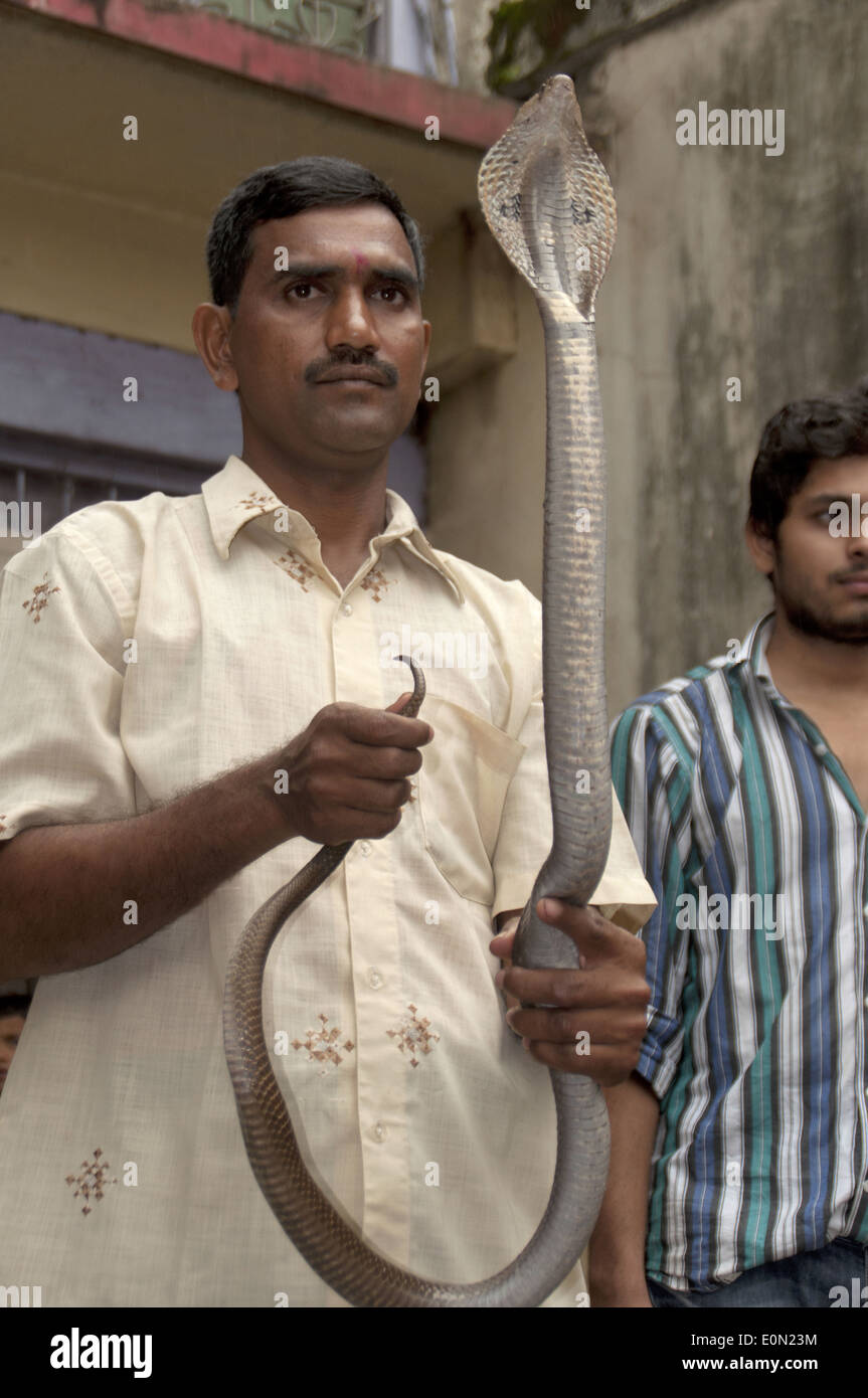 India people snake charmer hi-res stock photography and images - Alamy