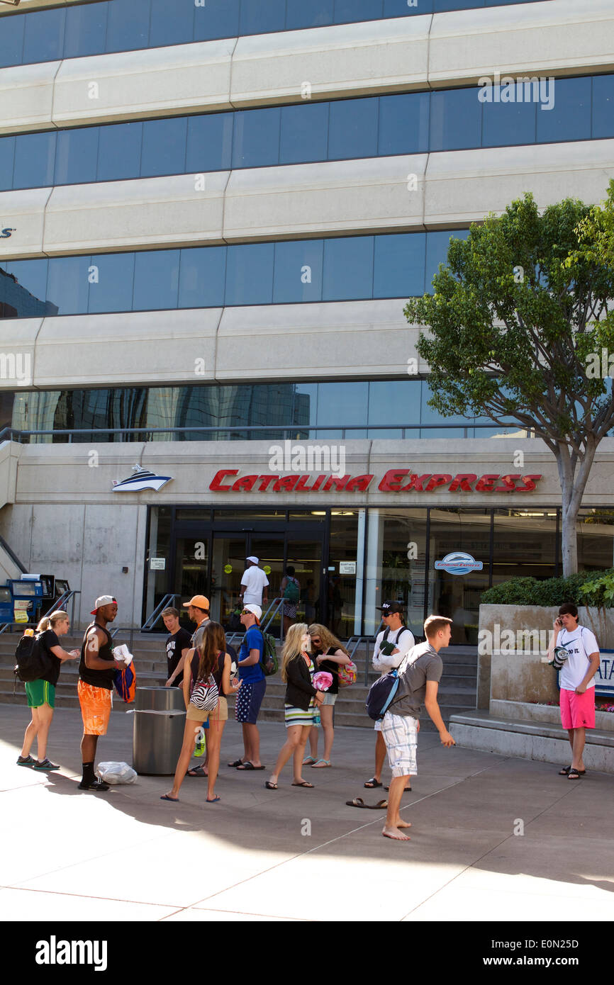 The Catalina Express ferry boat terminal in Long Beach California ...