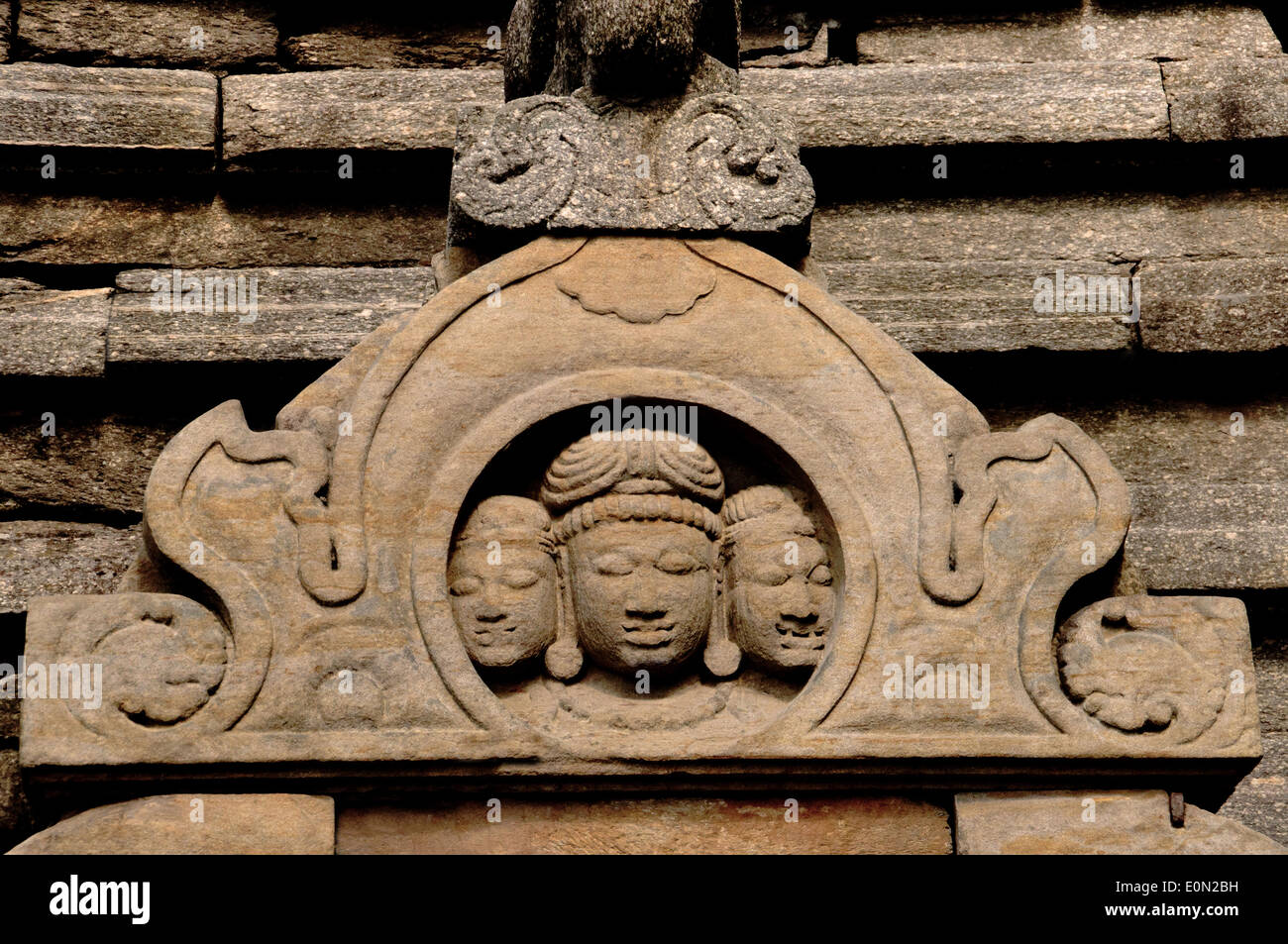 Figures carved on one of the Jageshwar temple. Almora district ...