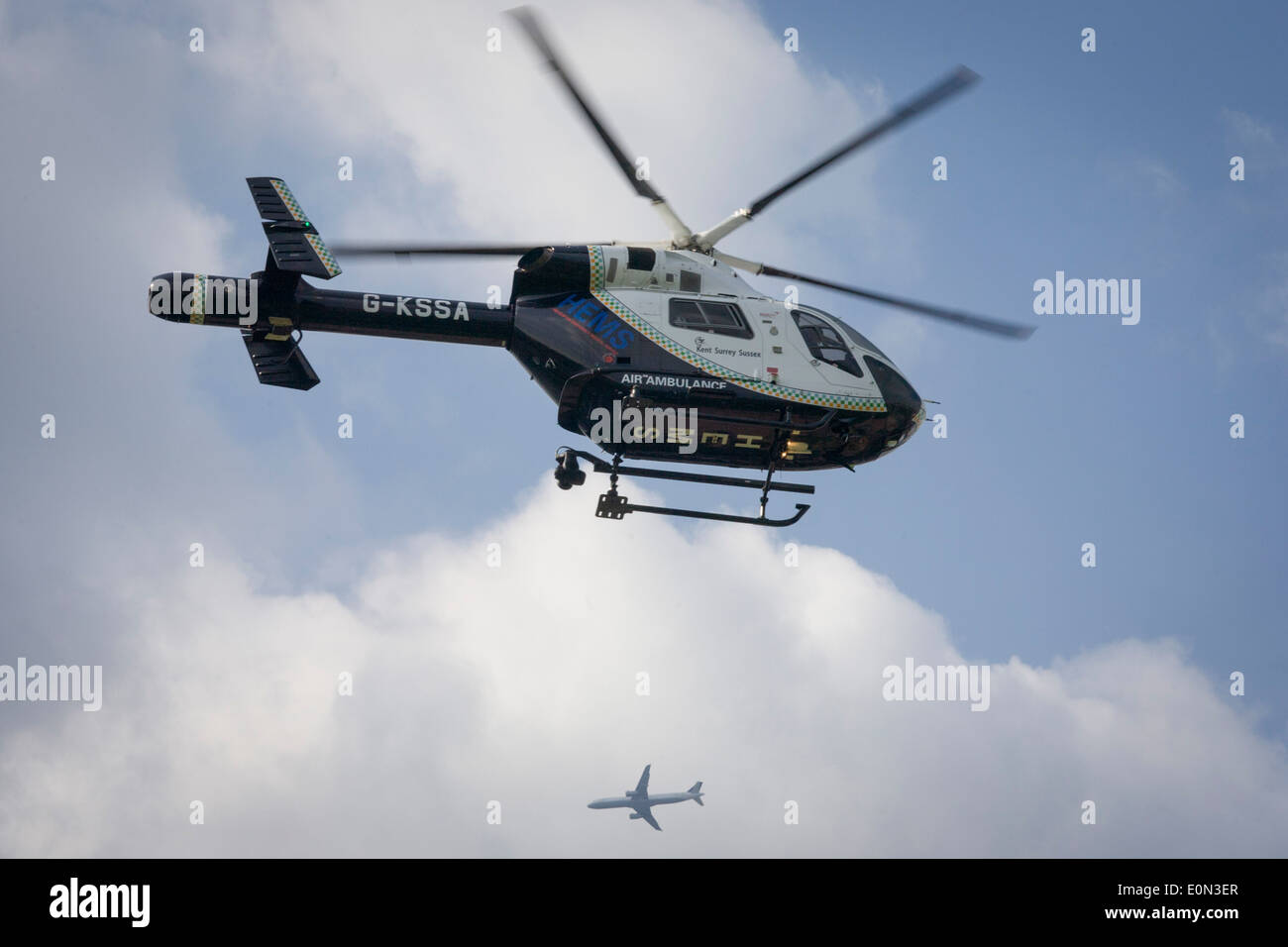 MD902 Explorer helicopter from the Kent, Surrey & Sussex Air Ambulance ...