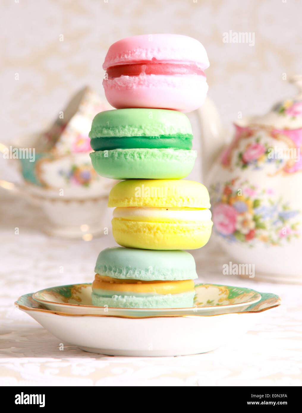 Stacked macarons hi-res stock photography and images - Alamy