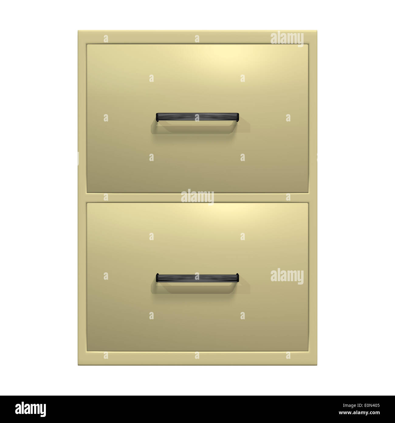 3D digital render of a short stack cabinet isolated on white background ...