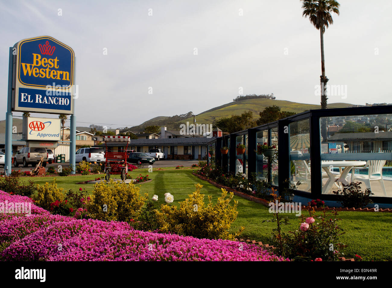 BEST WESTERN motel sign at El Rancho motel Morro Bay: San Luis Obispo ...
