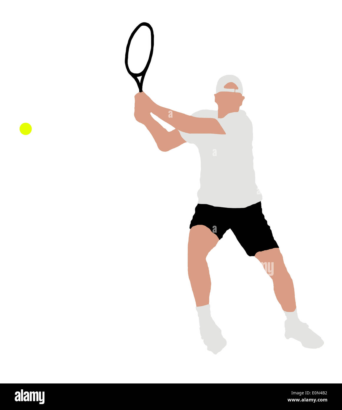 Backhand two handed shot hi-res stock photography and images - Alamy