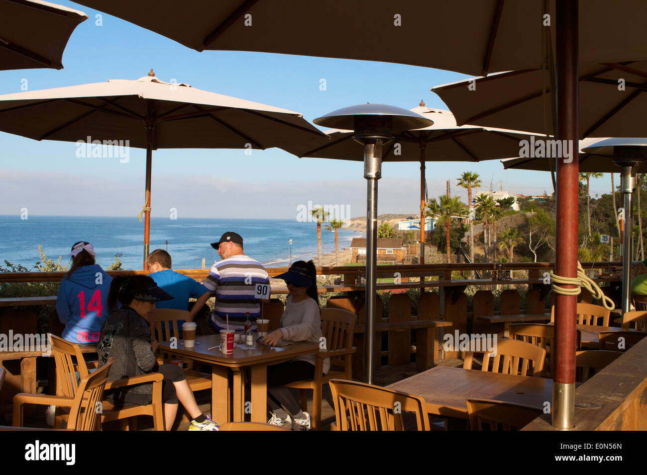 Ruby's Shake Shack on the cliff above crystal cove on Pacific Coast ...