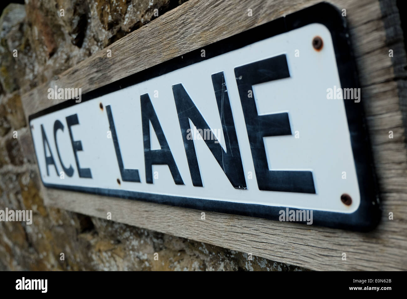 Ace lane road sign Stock Photo - Alamy